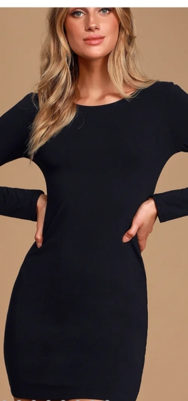 Lulus | Dresses | Lulus Black Bodycon Mini Dress | Poshmark